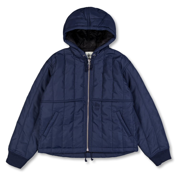 Stüssy Work Jacket Quilted Nylon Navy | Nitty Gritty